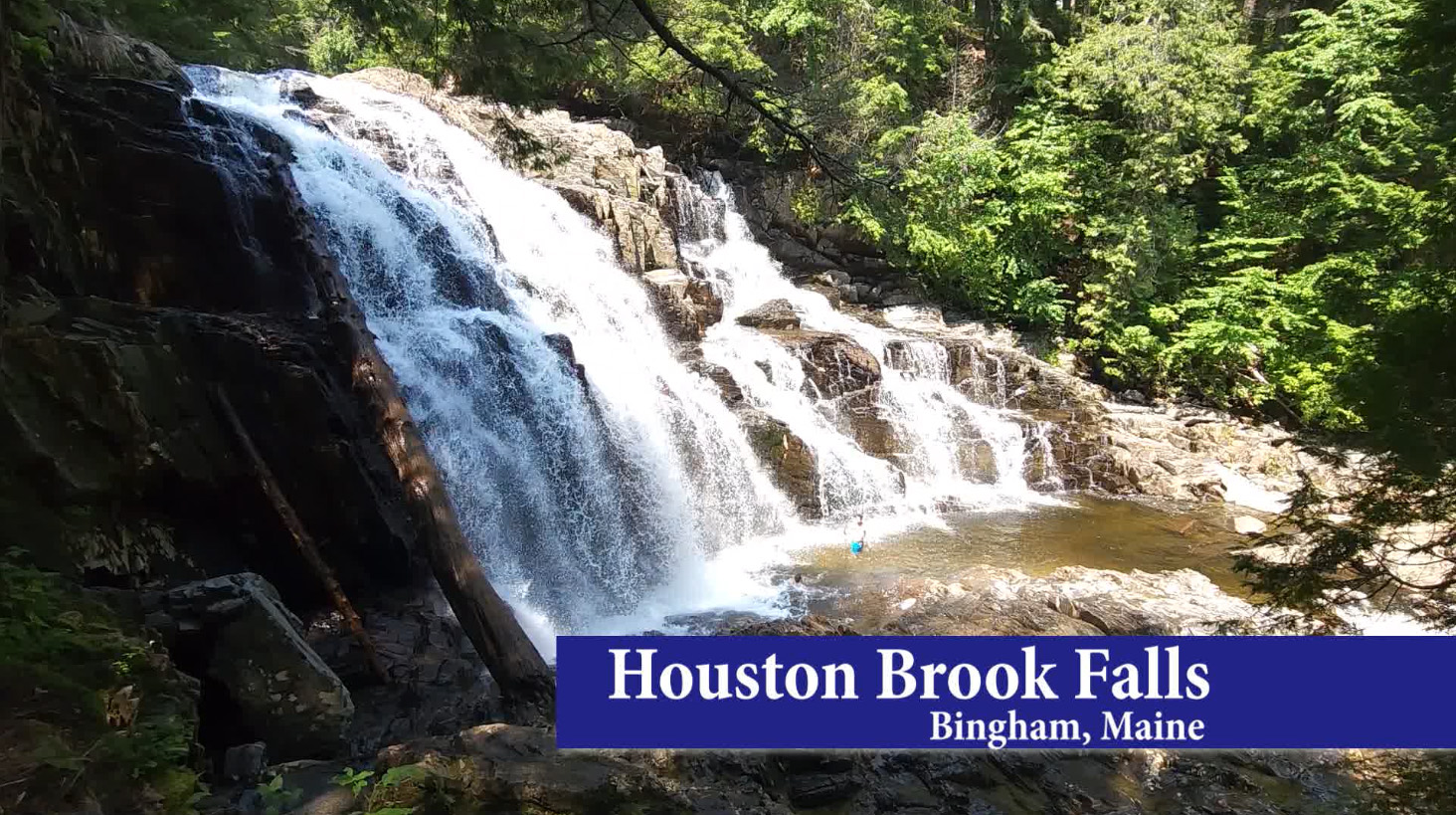 Houston Brook Falls in Bingham - WSKI TV 17