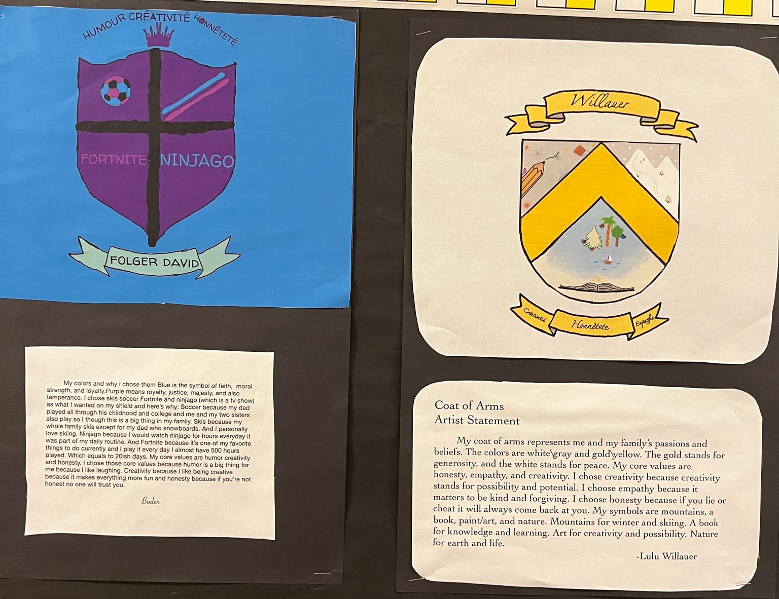 Stratton School Coat of Arms project - WSKI TV 17
